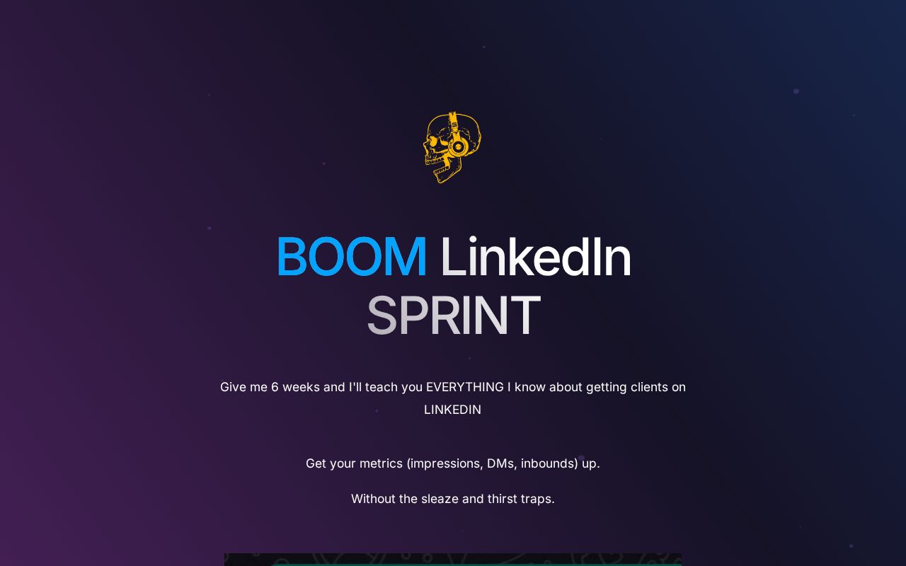 BOOM LINEDKEDIN SPRINT